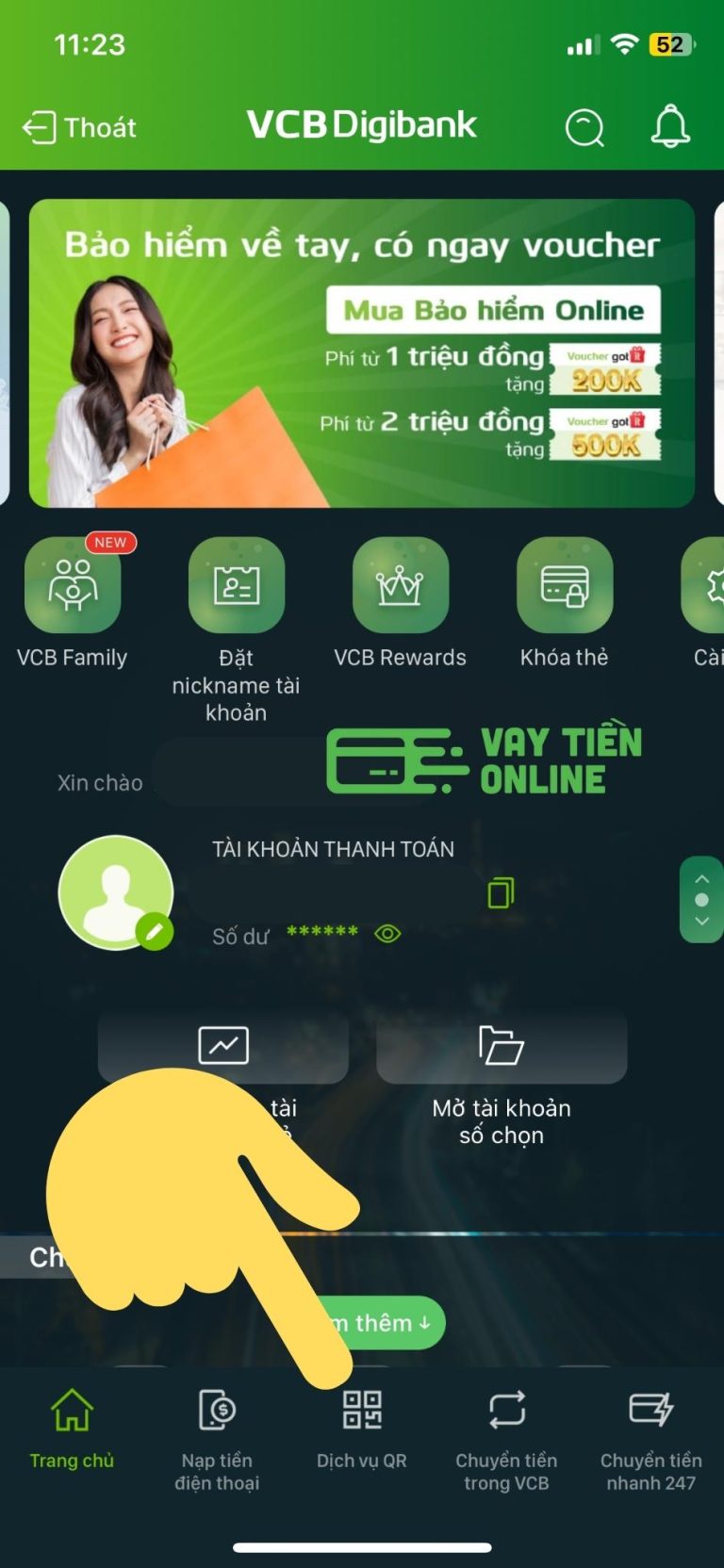 Hướng dẫn cách thanh toán bằng mã QR Vietcombank đơn giản 2023